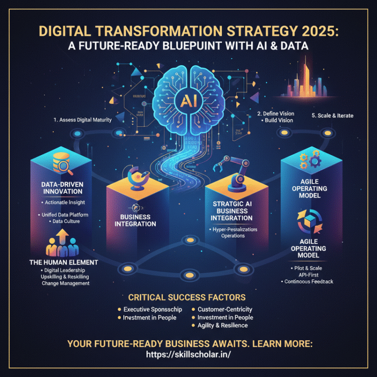 Digital Transformation Strategy 2025: A Future-Ready Blueprint with AI & Data - Skillscholar